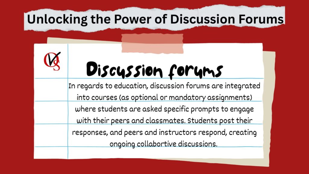 Unlocking the Power of Discussion Forums - Ontario Virtual School