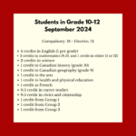 2024 High School Graduation Requirements - Ontario Virtual School